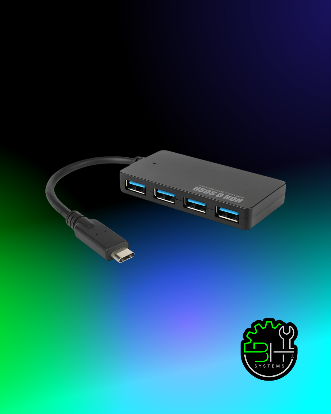 Hub Tipo C A 4 Puertos USB 3.0 - BH SYSTEMS